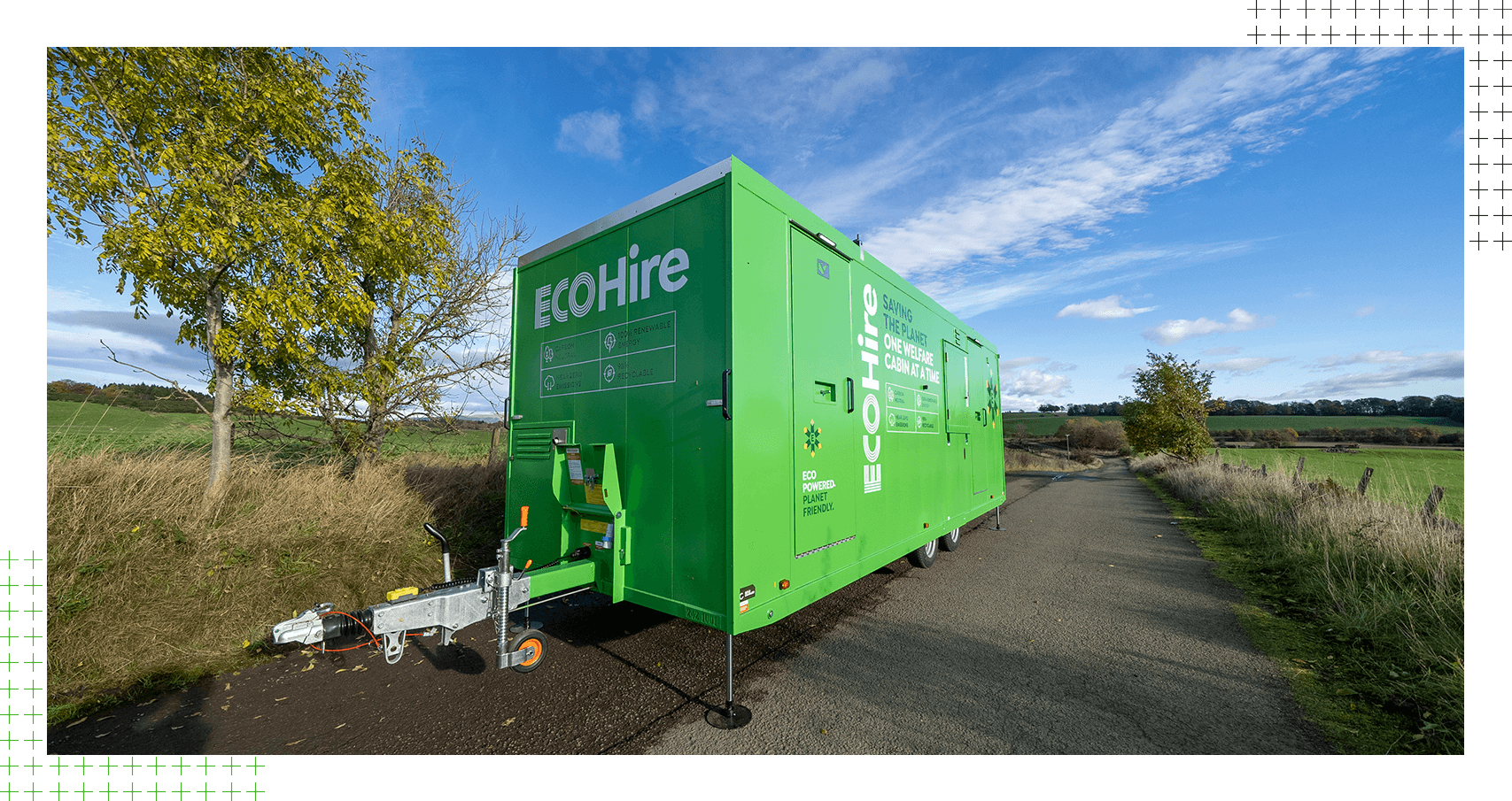 ECOHire | Solar-powered energy efficient welfare | Welfare Cabins